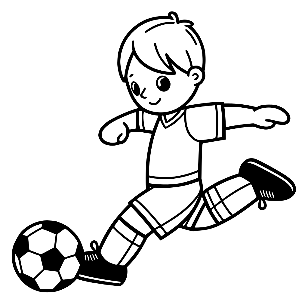 Coloriage Coup de pied de coin à imprimer gratuit - MonColoriage.fr