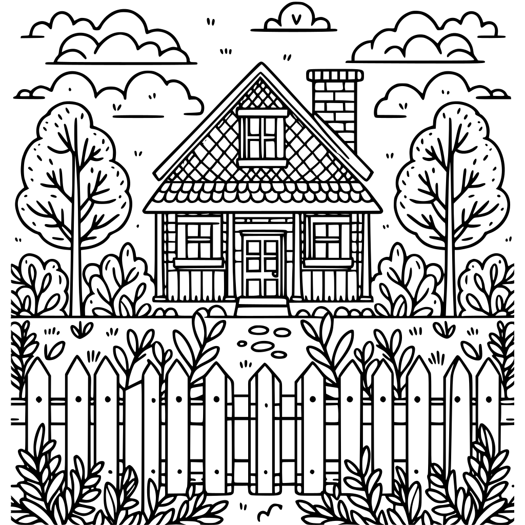Coloriages Maisons à imprimer gratuit - MonColoriage.fr