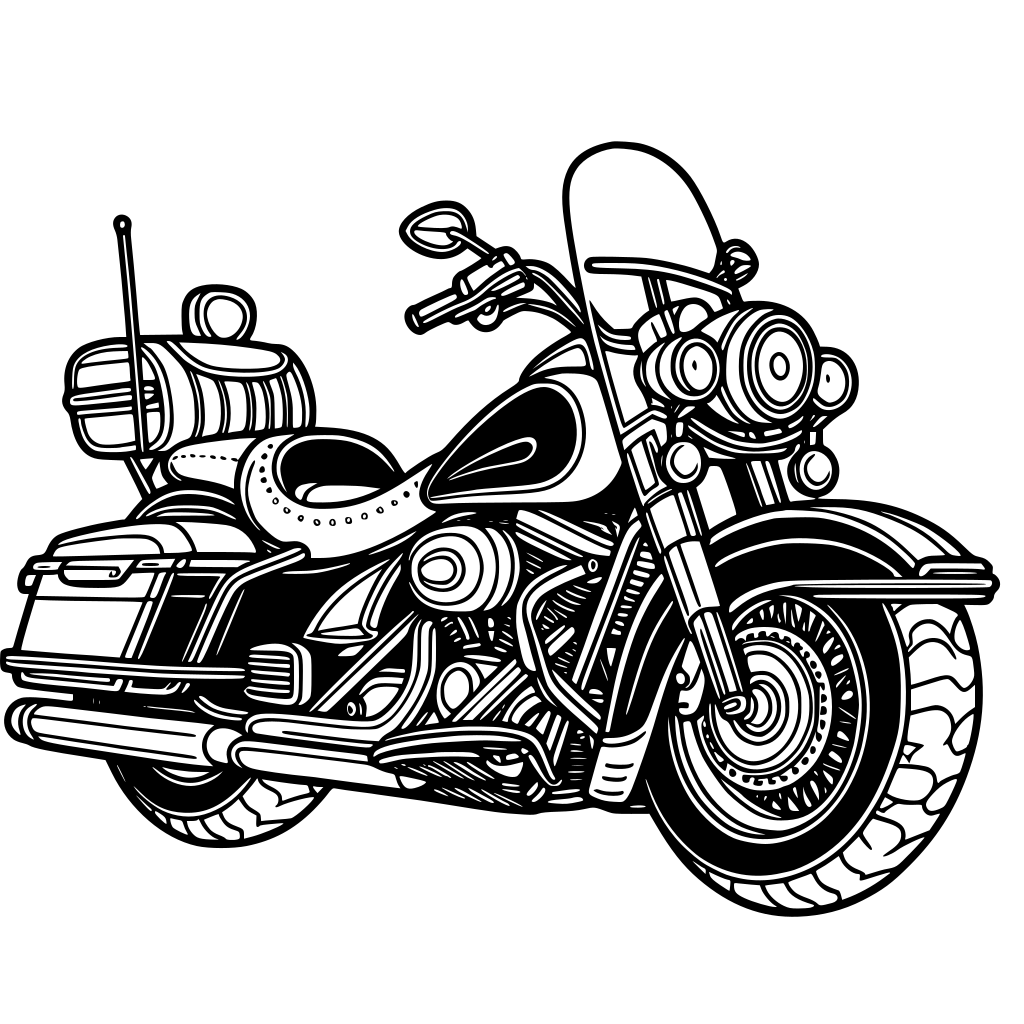 Coloriages Motos à imprimer gratuit - MonColoriage.fr