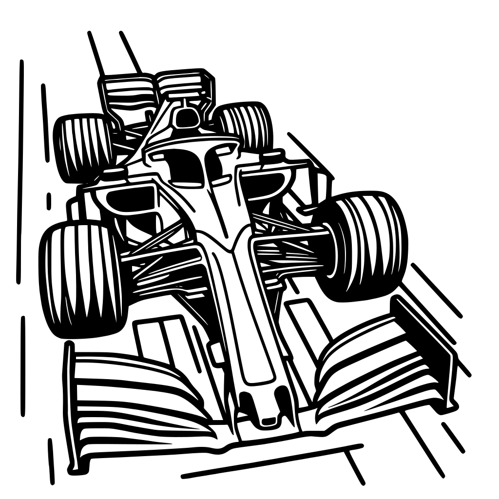 Coloriage Voiture de Formule 1 à imprimer gratuit - MonColoriage.fr