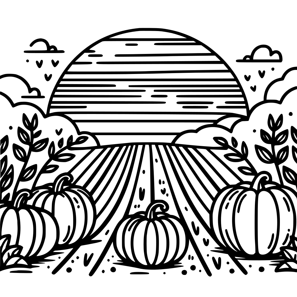 Coloriages Paysages à imprimer gratuit - MonColoriage.fr