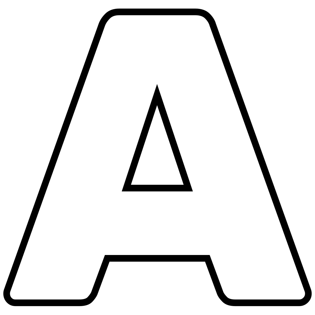 Coloriage Lettre A majuscule à imprimer gratuit - MonColoriage.fr