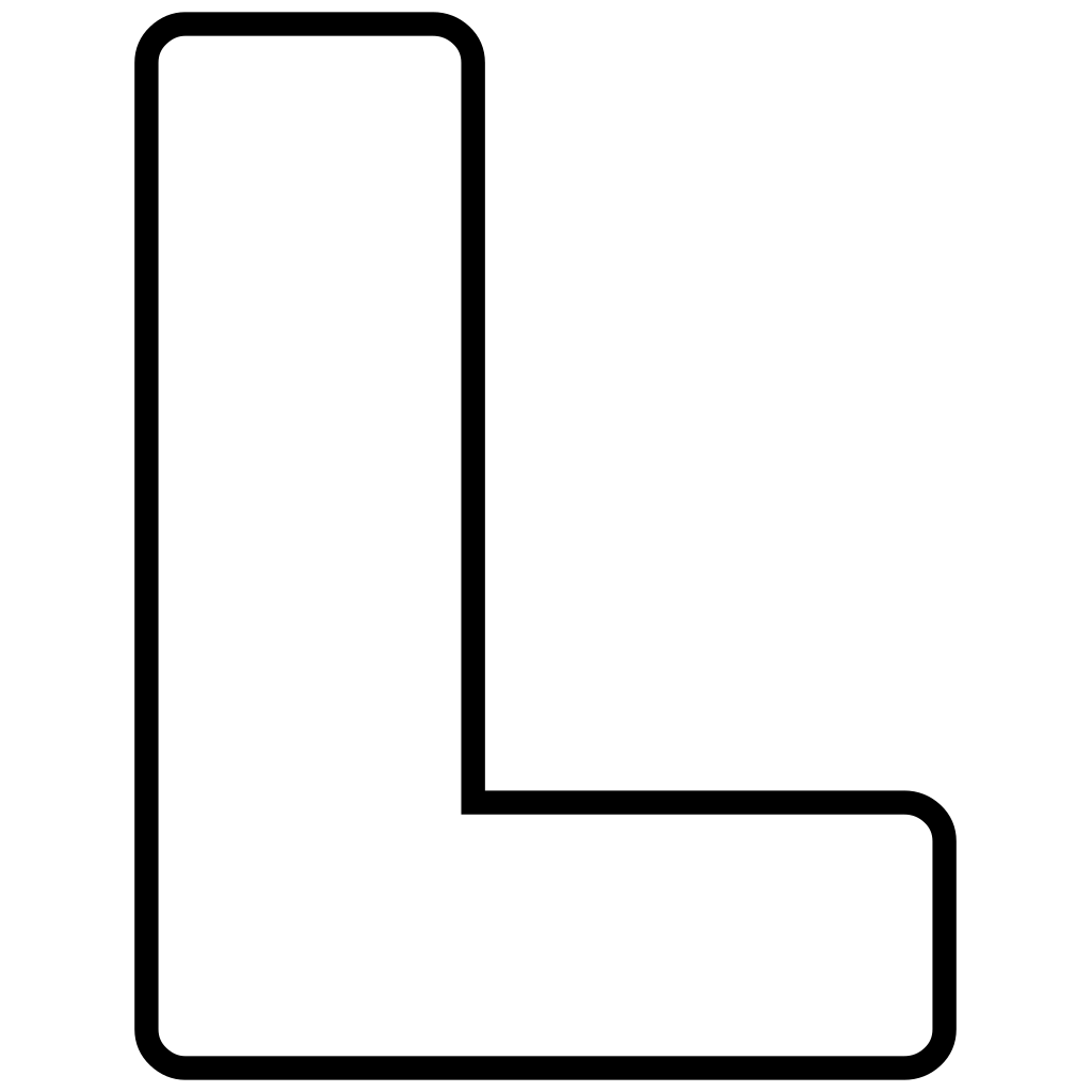 Page De Coloriage Lettre L Majuscule à Imprimer Gratuit Moncoloriage Fr