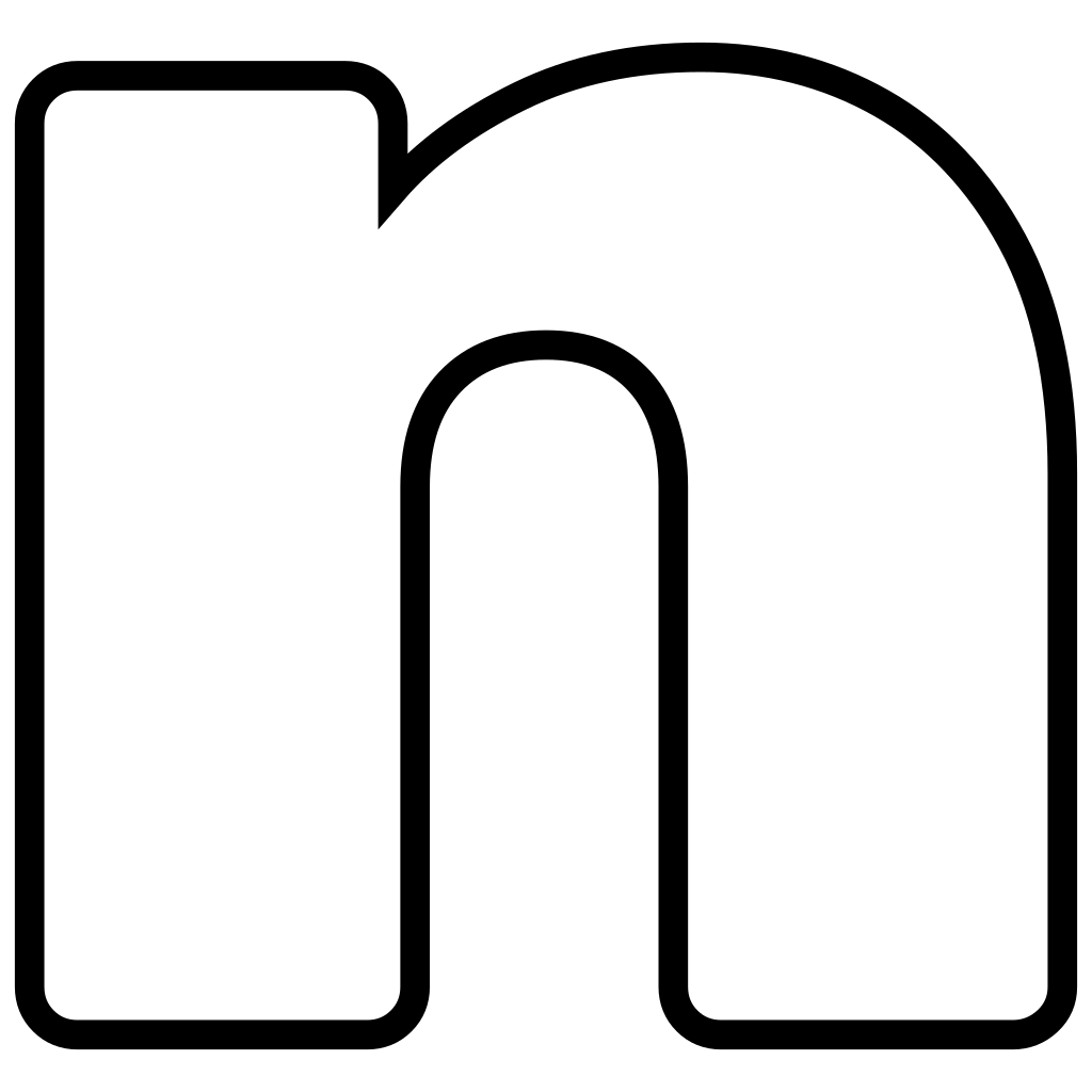 Coloriage Lettre n minuscule à imprimer gratuit - MonColoriage.fr