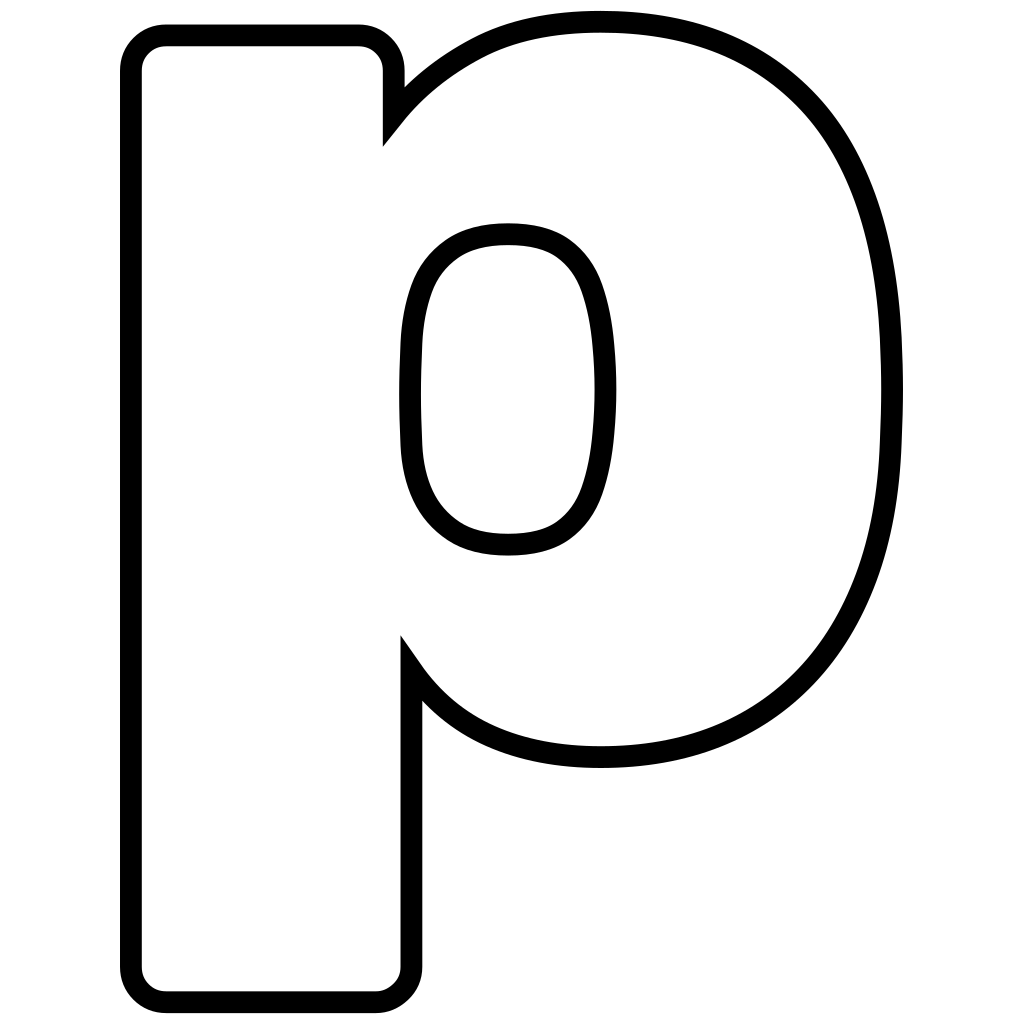 Page de coloriage Lettre p minuscule à imprimer gratuit - moncoloriage.fr Page de coloriage Lettre p minuscule à imprimer gratuit - moncoloriage.fr