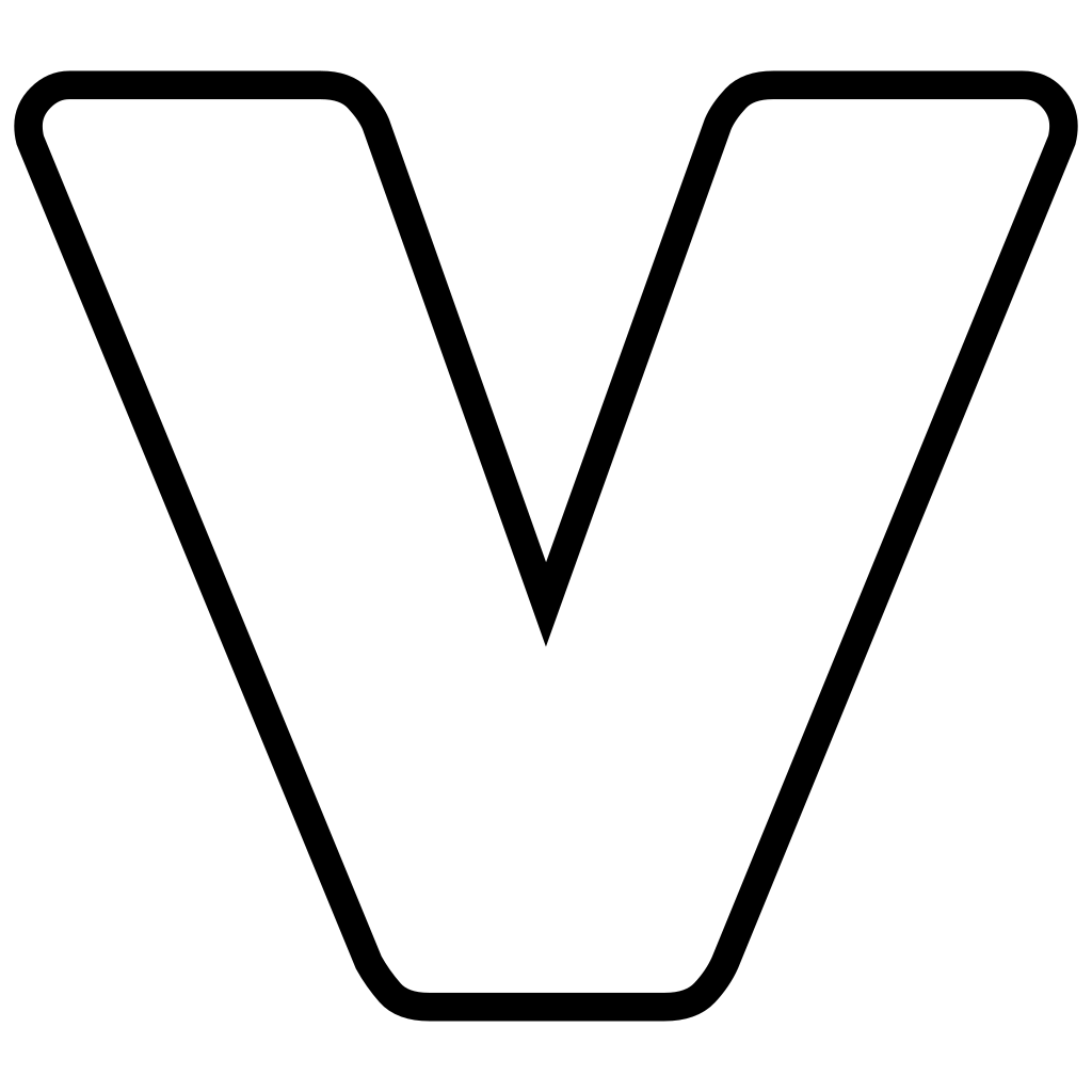 Coloriage Lettre v minuscule à imprimer gratuit - MonColoriage.fr