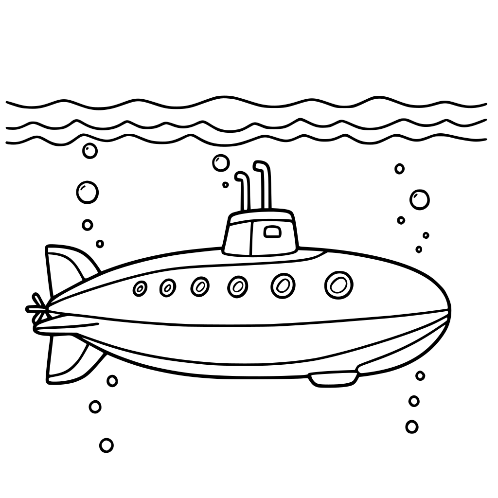 Coloriage Sous-marin à imprimer gratuit - MonColoriage.fr