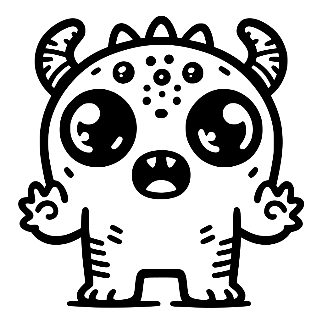 Coloriage Petit monstre à imprimer gratuit - MonColoriage.fr