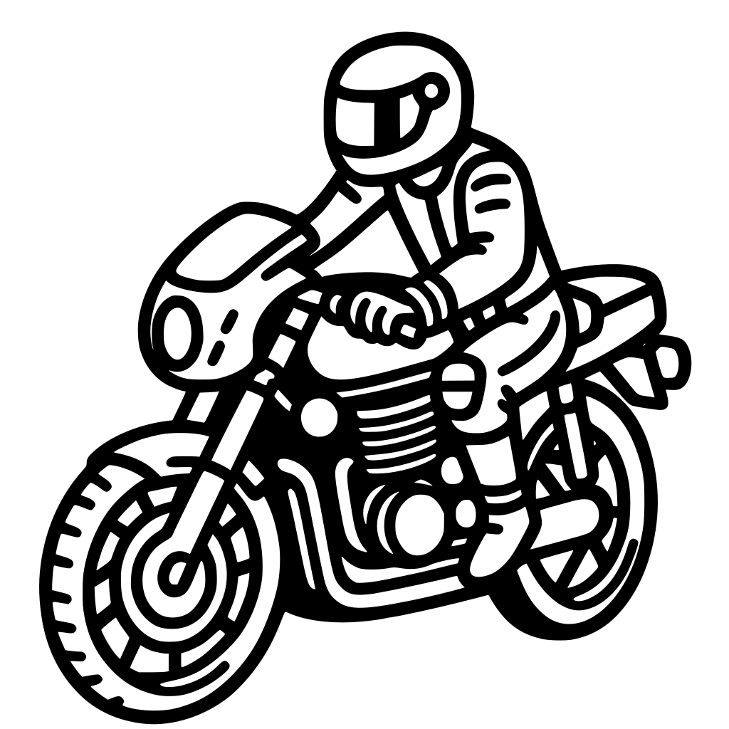 Coloriages Motos à imprimer gratuit - MonColoriage.fr