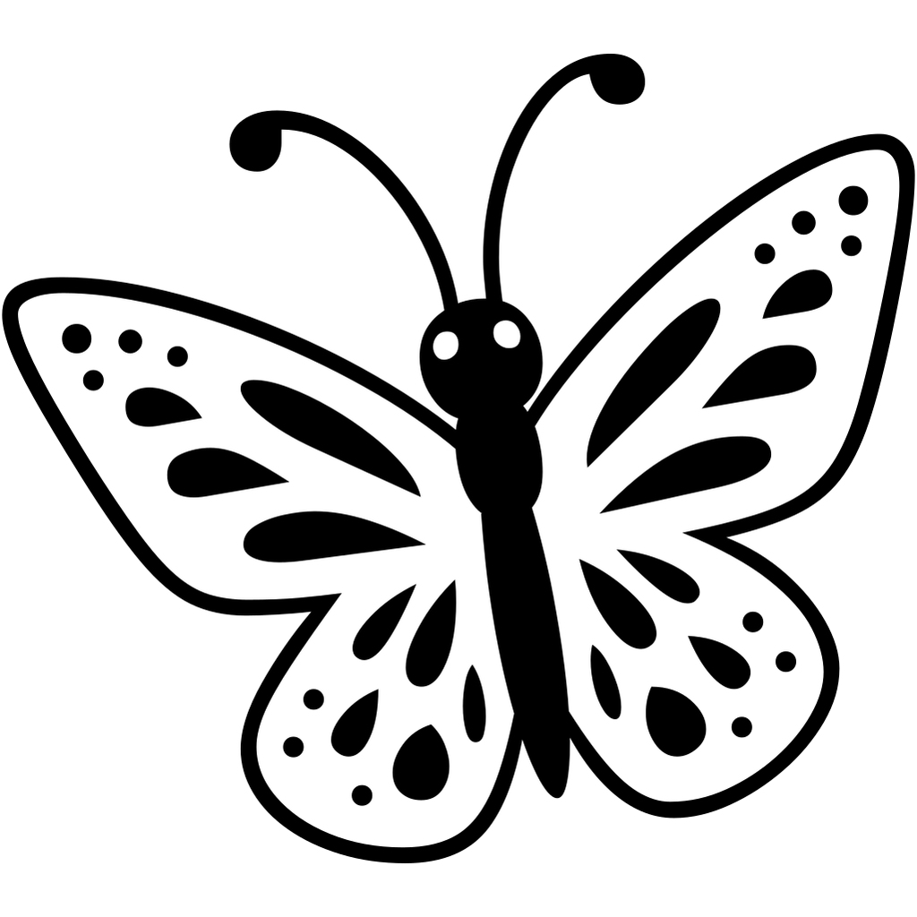 Coloriage Émoji papillon à imprimer gratuit - MonColoriage.fr
