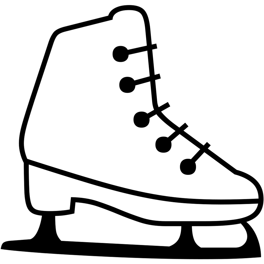 Coloriage Émoji patin à glace à imprimer gratuit - MonColoriage.fr