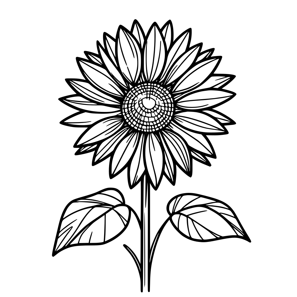 Coloriage Tournesol à imprimer gratuit - MonColoriage.fr