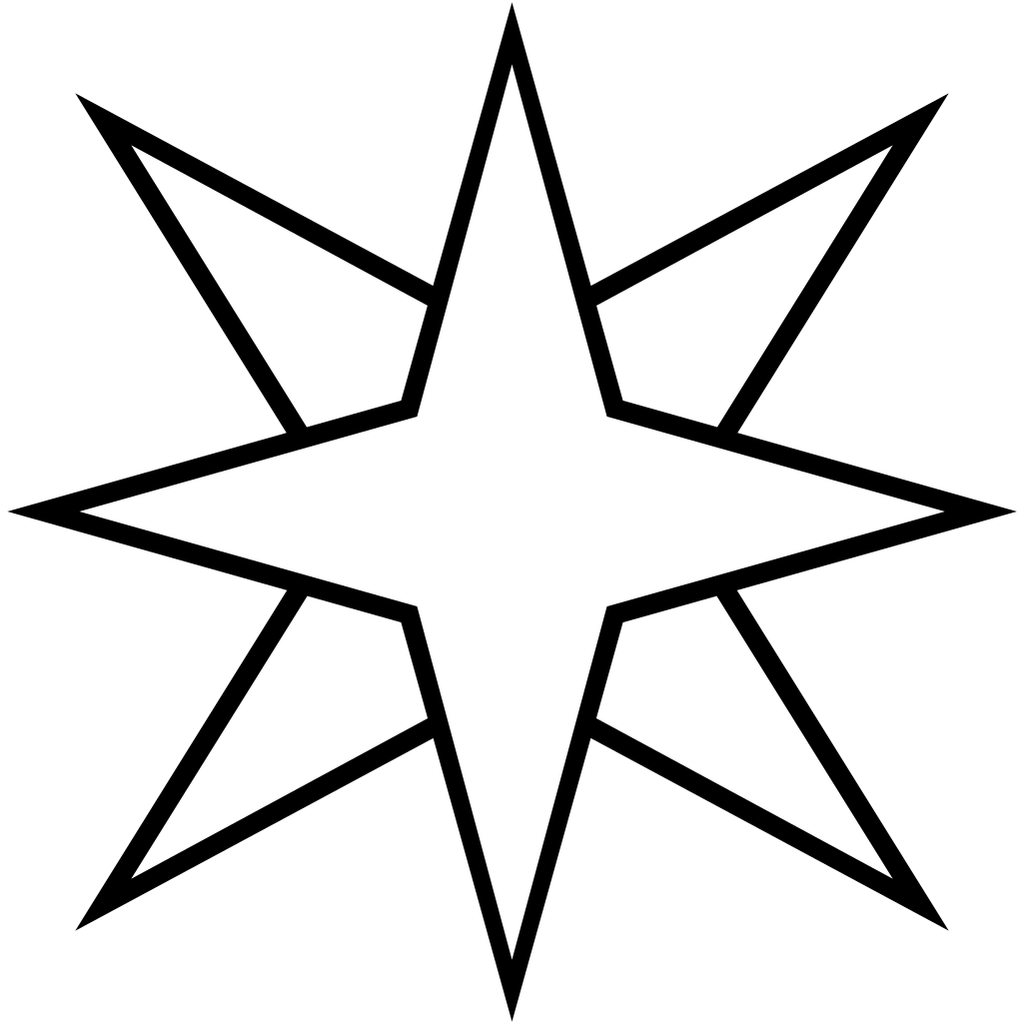Coloriage Émoji étoile à huit branches à imprimer gratuit - MonColoriage.fr