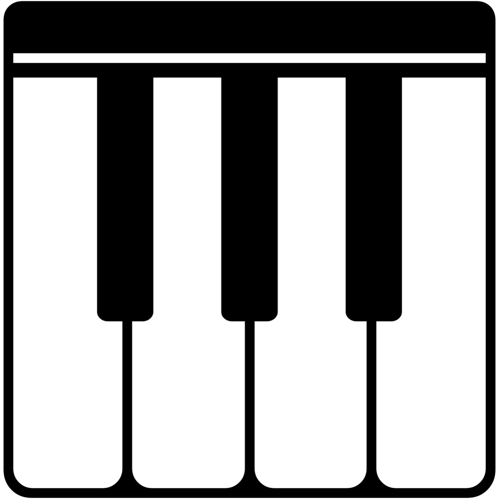 Coloriage Émoji clavier musical à imprimer gratuit - MonColoriage.fr