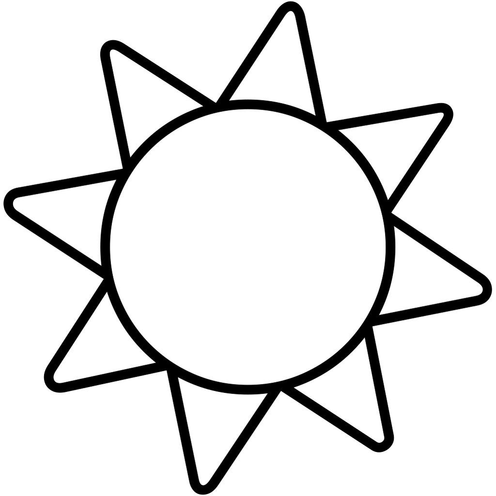 Coloriage Émoji soleil à imprimer gratuit - MonColoriage.fr