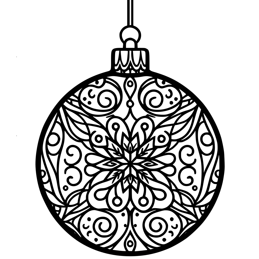 Boule De Noel Imprimer