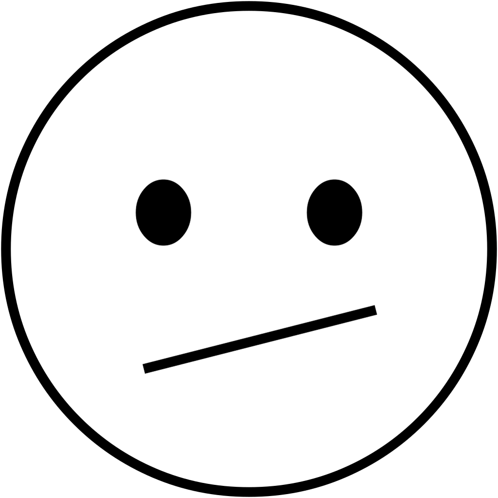 Coloriage Émoji visage avec bouche diagonale à imprimer gratuit ...