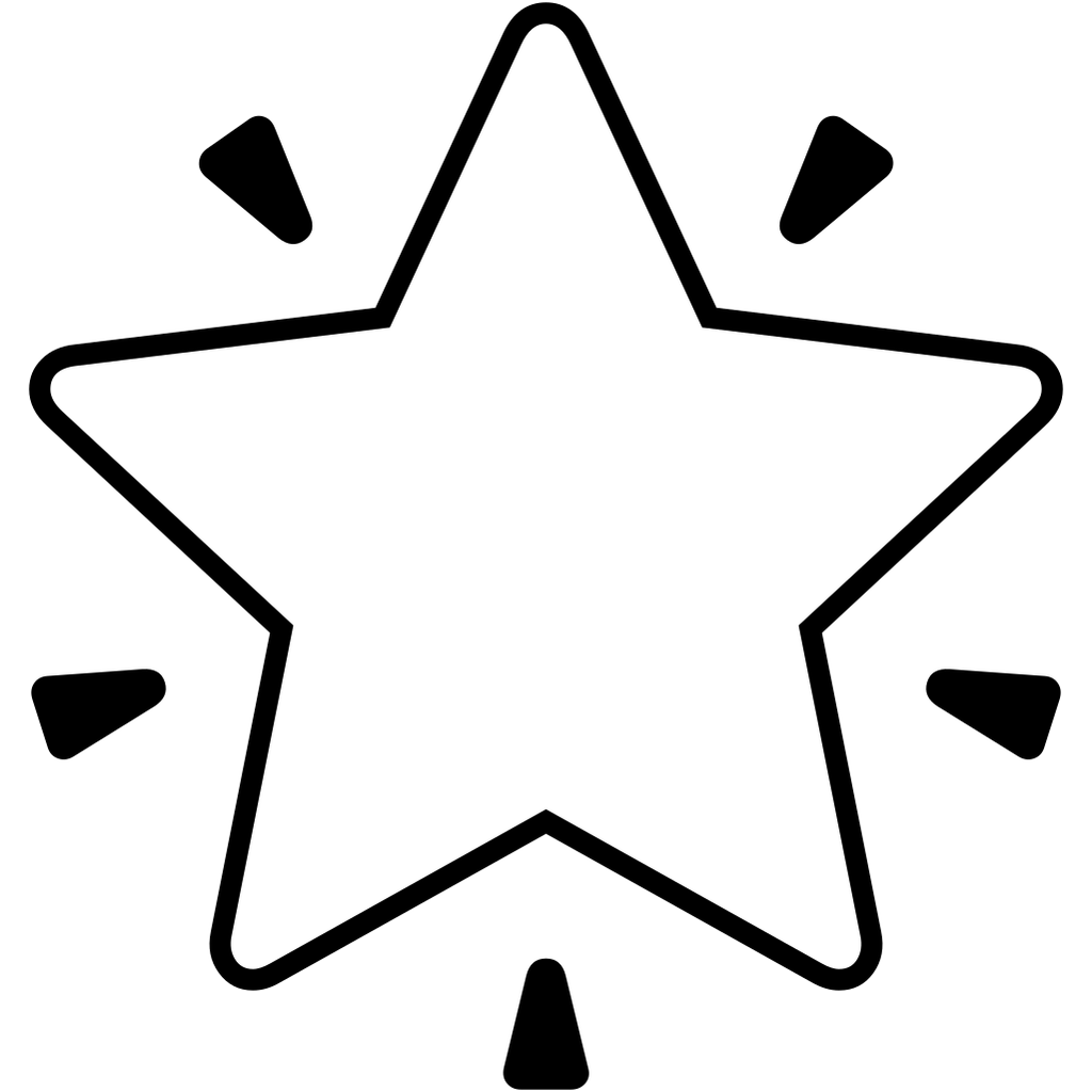 Coloriage Émoji étoile scintillante à imprimer gratuit - MonColoriage.fr